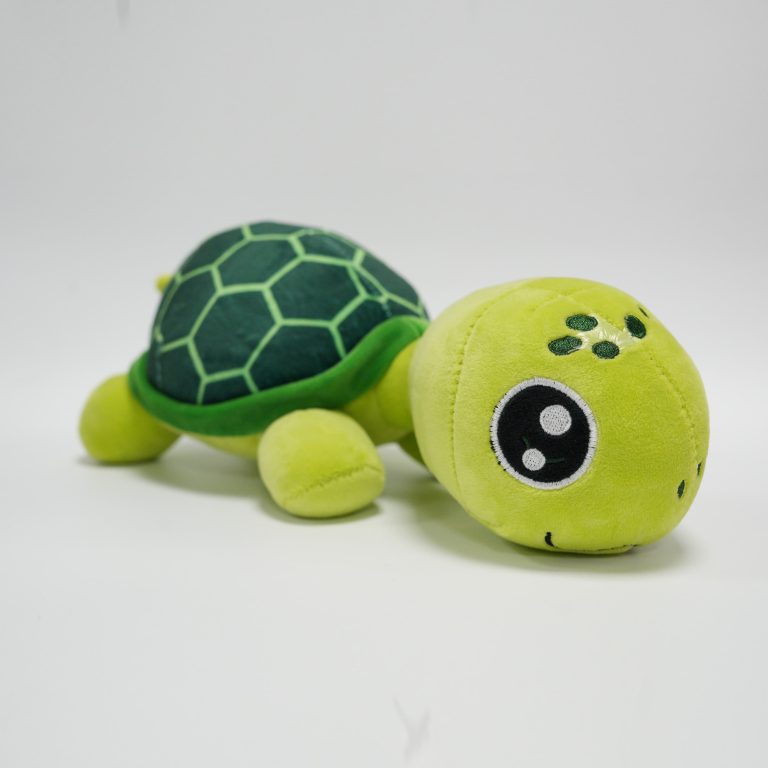 Green cute turtle big eyes turtle stuffed stuffed animal - StuffPlush